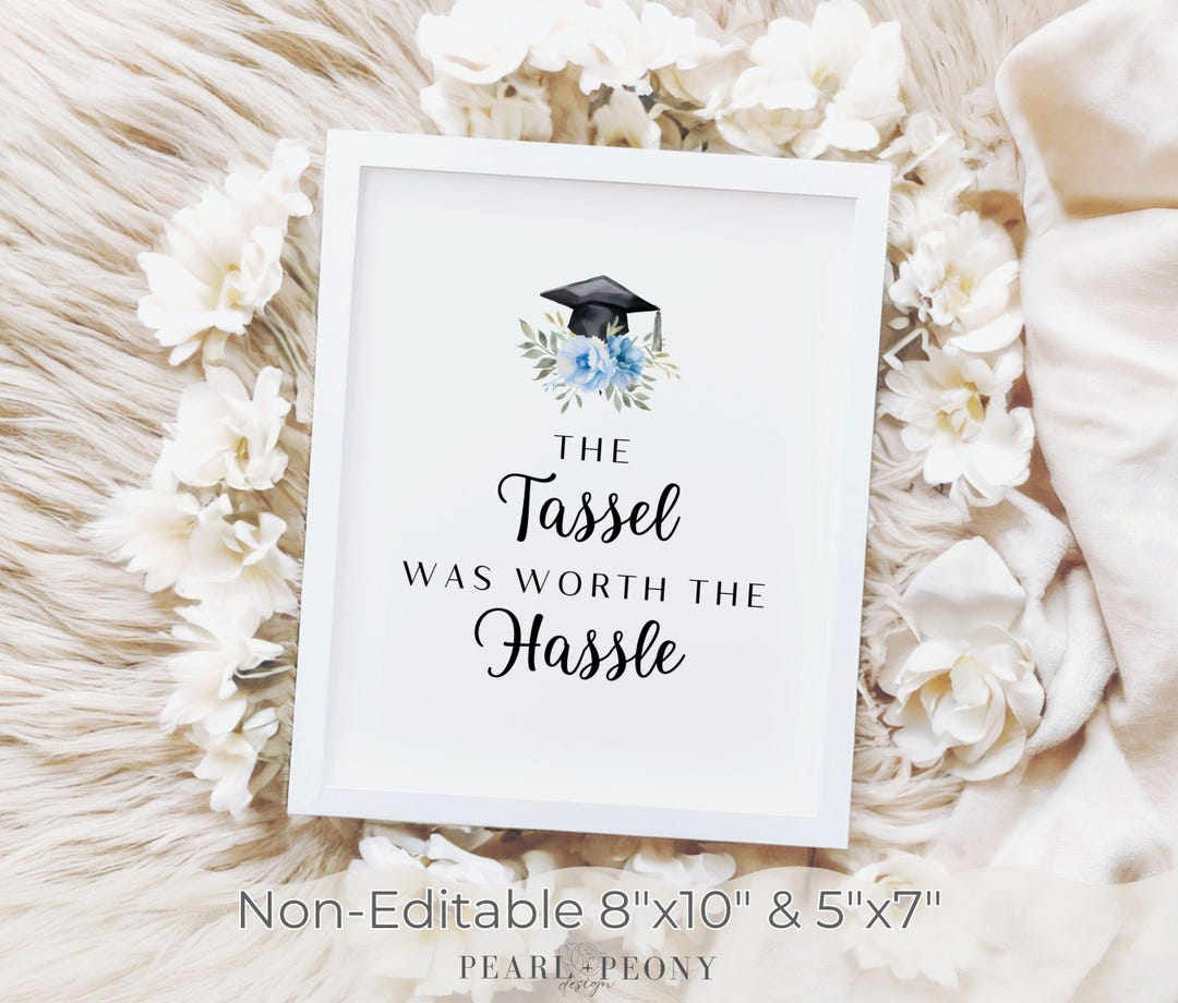PRINTABLE Graduation Party Table Sign, NON-EDITABLE Print and Frame ...