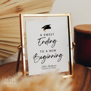 Graduation Dessert Table Sign | Printable Graduation Treat Table Sign ...