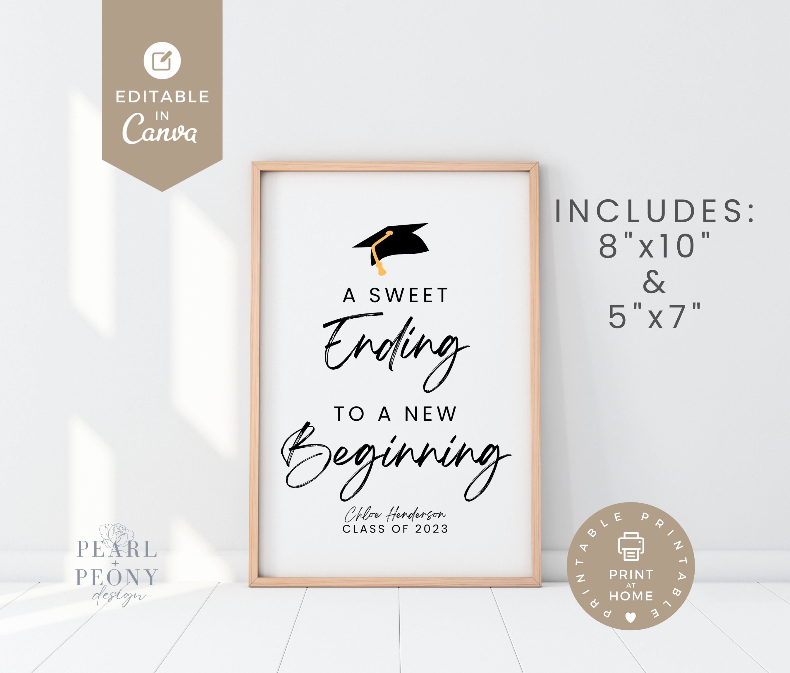 Graduation Dessert Table Sign Printable Graduation Treat - Etsy Canada
