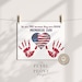 PRINTABLE Memorial Day Handprint Art Craft for Kids, Memorial Day ...