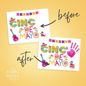 PRINTABLE Cinco De Mayo Handprint Art Craft, Keepsake Art, Toddler ...