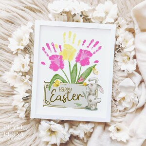 PRINTABLE Easter Handprint Art Craft for Kids, Chick Keepsake Art ...
