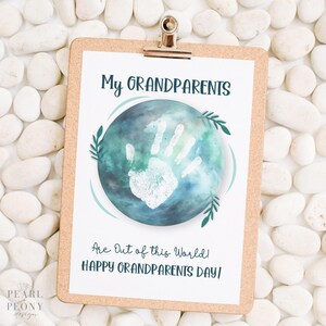 PRINTABLE Grandparents Day Handprint Art Craft for Kids, Keepsake Art ...