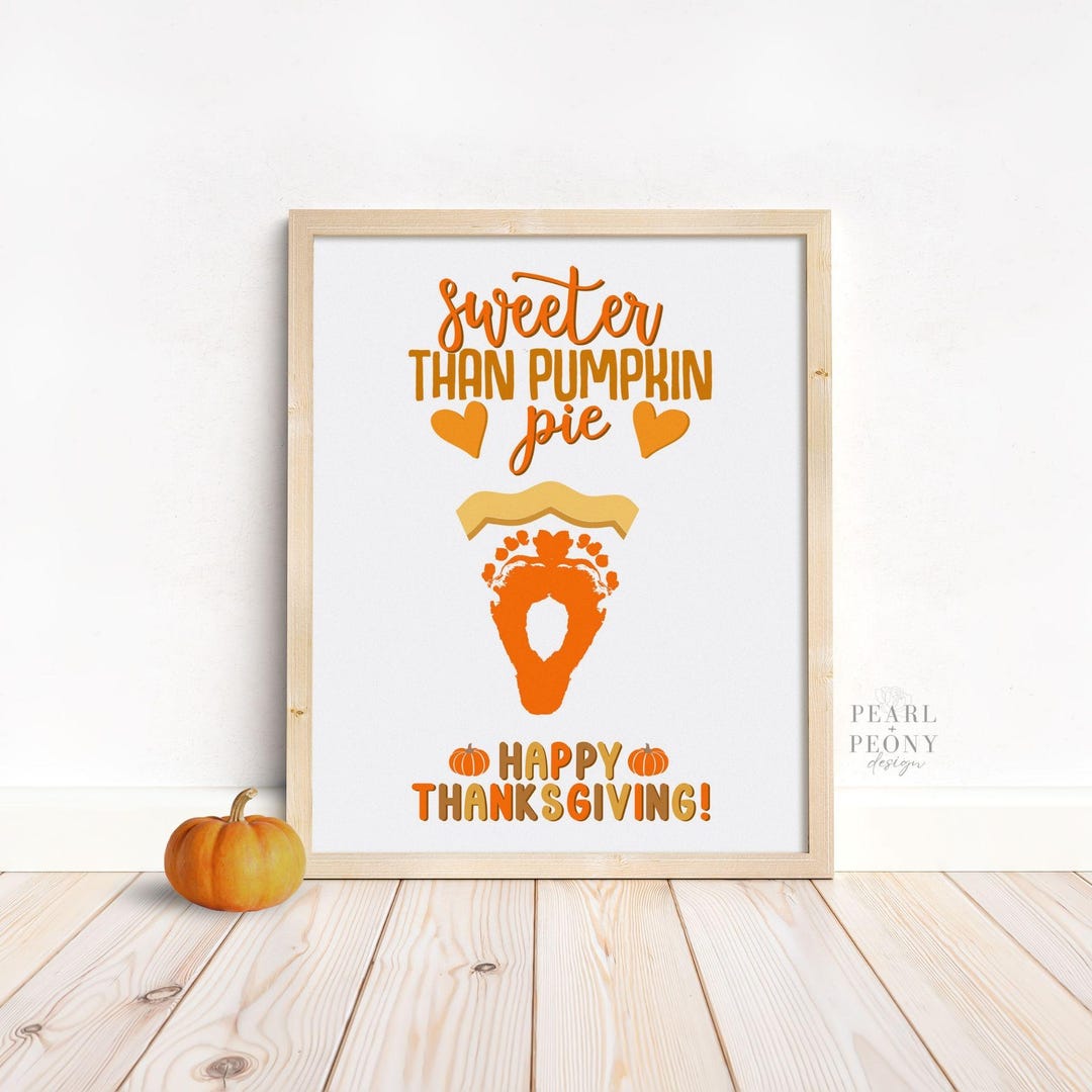 PRINTABLE Thanksgiving Handprint Art Craft, DIY Handprint Fall Art ...