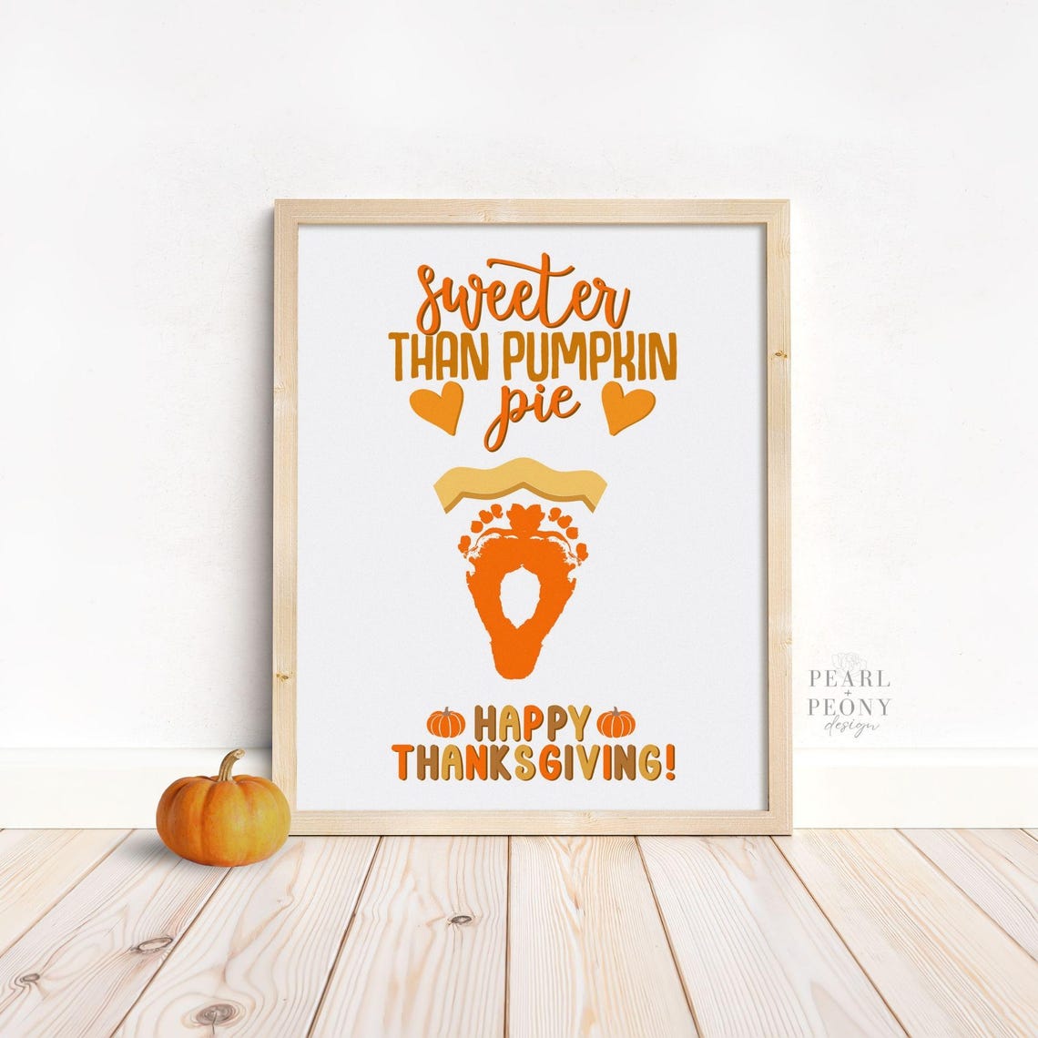 PRINTABLE Thanksgiving Handprint Art Craft, DIY Handprint Fall Art ...