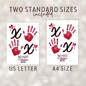 PRINTABLE Valentines Day Handprint Art Craft for Kids, Keepsake Art ...