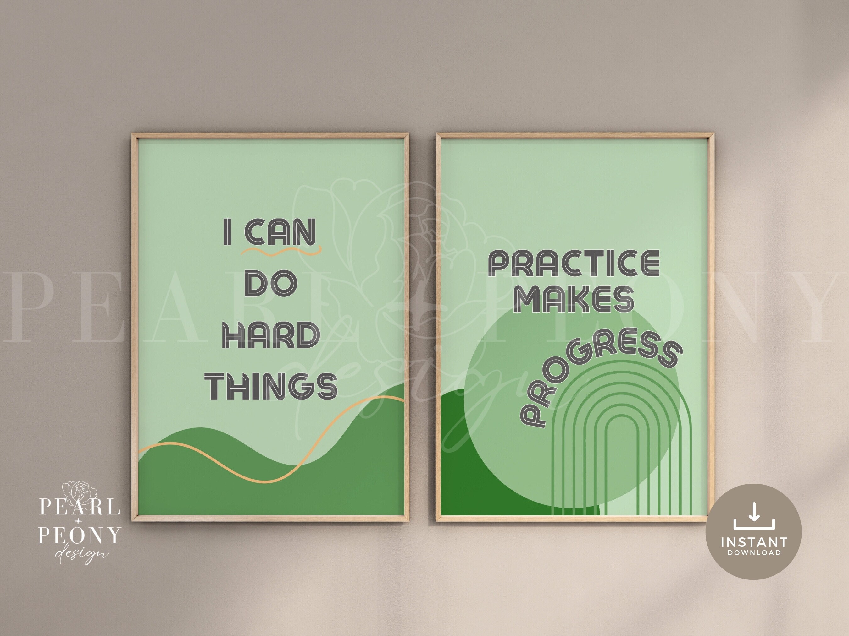 PRINTABLE Growth Mindset Poster Bundle Boho Classroom Decor - Etsy