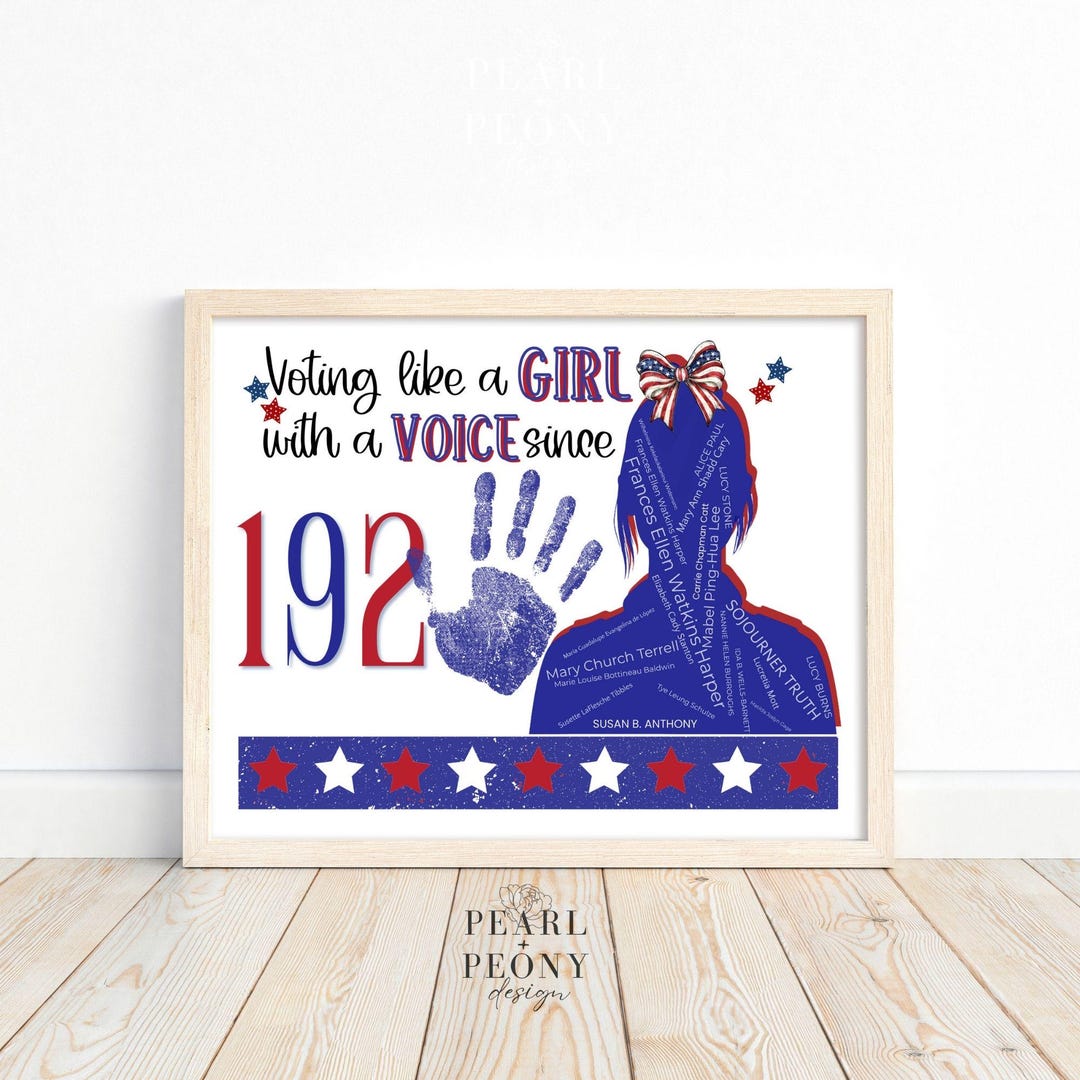 PRINTABLE Election Day Handprint Art Craft for Kids, Toddler Preschool ...