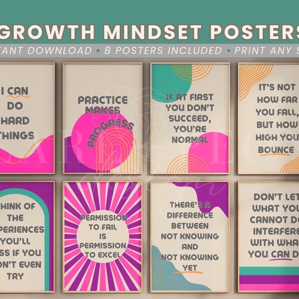 Growth Mindset Poster - Etsy