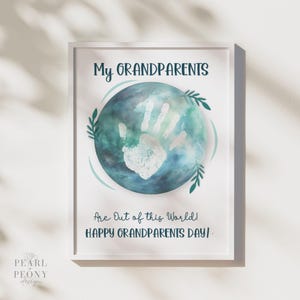 PRINTABLE Grandparents Day Handprint Art Craft for Kids, Keepsake Art ...