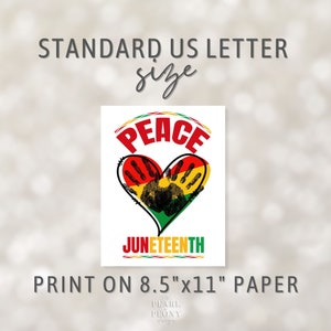 PRINTABLE Juneteenth Handprint Art Craft for Kids, Freedom Day Keepsake ...