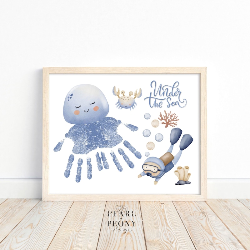 Sea Animal Handprint - Etsy