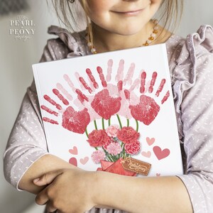 PRINTABLE Valentines Day Handprint Art Craft for Kids, Keepsake Art ...