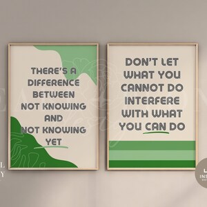 PRINTABLE Growth Mindset Poster Bundle, Boho Classroom Decor, Calm Down ...