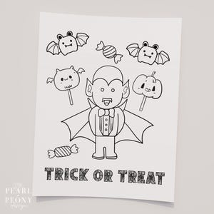 PRINTABLE Halloween Coloring Page, Fall Art Craft, Preschool ...