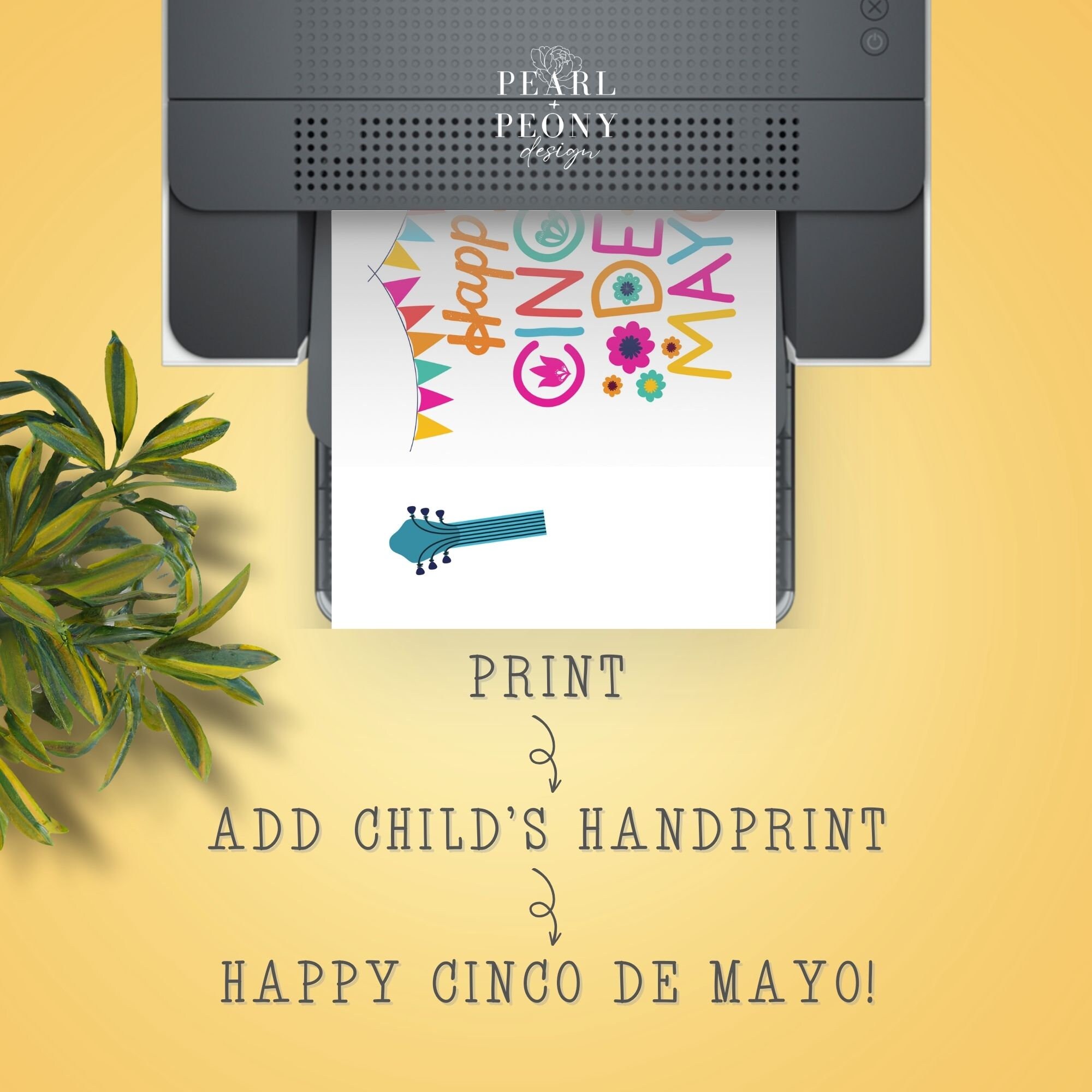 PRINTABLE Cinco De Mayo Handprint Art Craft, Keepsake Art, Toddler ...