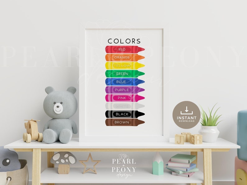 PRINTABLE Set of 6 Preschool Classroom Posters Homeschool - Etsy