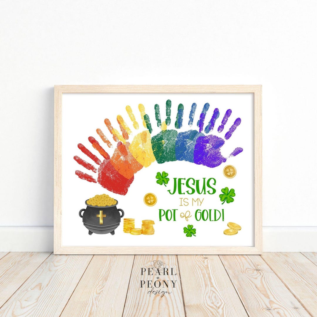 PRINTABLE Christian St Patricks Day Handprint Art Craft for Kids ...
