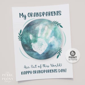 PRINTABLE Grandparents Day Handprint Art Craft for Kids, Keepsake Art ...