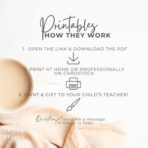 PRINTABLE Teacher Appreciation Fingerprint Art Craft, Keepsake Art ...