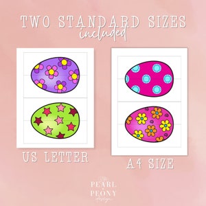 PRINTABLE Easter Egg Matching Game, Print and Cut Matching, Toddler ...