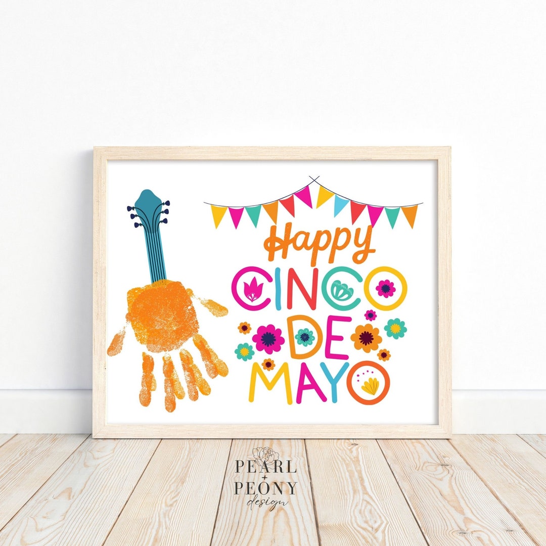 PRINTABLE Cinco De Mayo Handprint Art Craft, Keepsake Art, Toddler ...