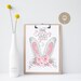 PRINTABLE Easter Handprint Art Craft for Kids, Bunny Footprint Keepsake ...