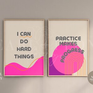 PRINTABLE Growth Mindset Poster Bundle, Boho Classroom Decor, Calm Down ...