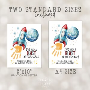 PRINTABLE Teacher Appreciation Handprint Art Craft, Keepsake Art ...