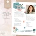 EDITABLE Meet the Teacher Template Boho Floral, Printable or Digital ...