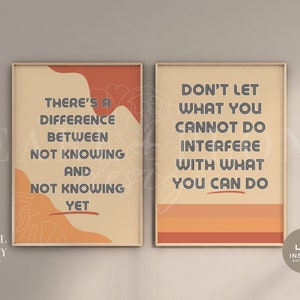 PRINTABLE Growth Mindset Poster Bundle, Boho Classroom Decor, Calm Down ...