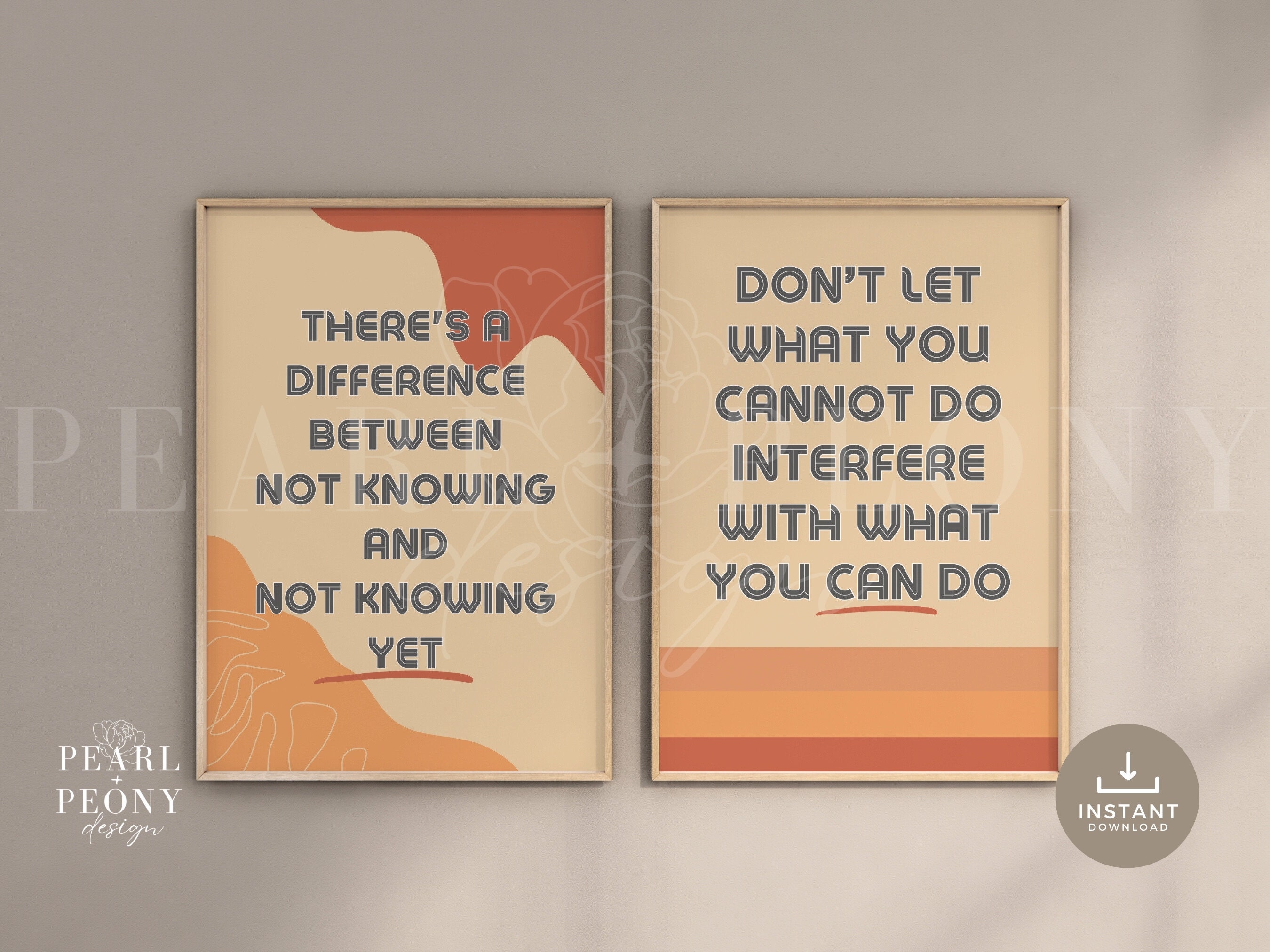 PRINTABLE Growth Mindset Poster Bundle Boho Classroom Decor - Etsy