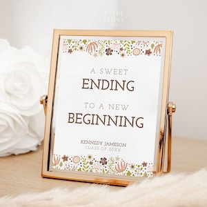 EDITABLE Graduation Party Candy Buffet Sign Template, Candy Bar Sign ...