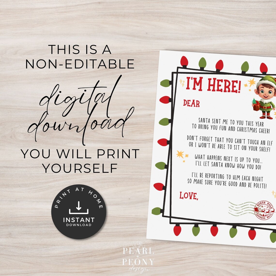 PRINTABLE Christmas Elf Welcome Letter, New Elf Arrival Letter, First ...