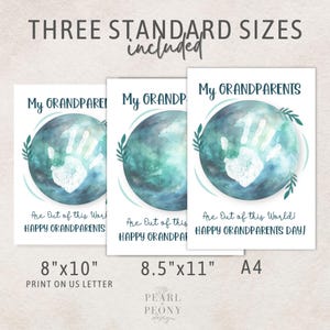 PRINTABLE Grandparents Day Handprint Art Craft for Kids, Keepsake Art ...