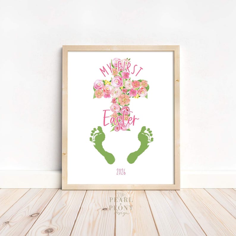 PRINTABLE My First Easter Handprint Art Craft for Baby, Easter ...