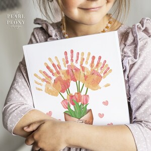 PRINTABLE Valentines Day Handprint Art Craft for Kids, Keepsake Art ...