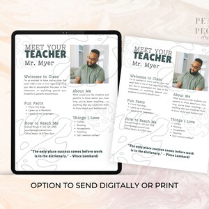 EDITABLE Meet the Teacher Template, Back to School Flyer, Teacher ...