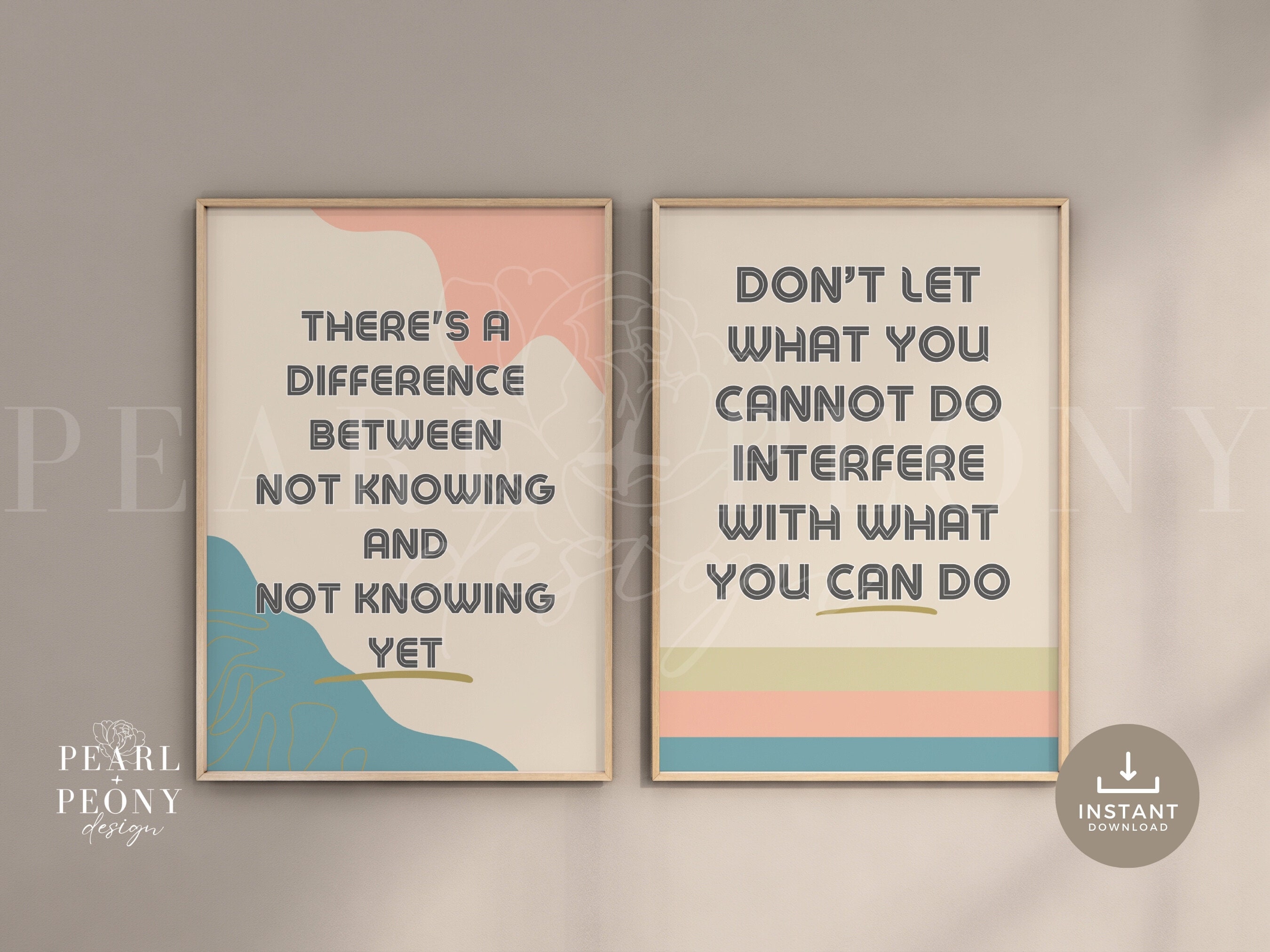 PRINTABLE Growth Mindset Poster Bundle Boho Classroom Decor - Etsy