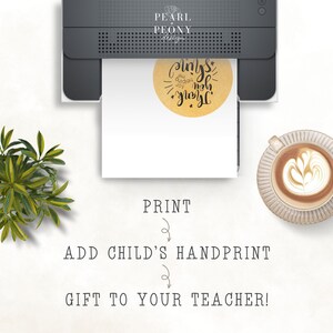PRINTABLE Teacher Appreciation Handprint Art Craft, Keepsake Art ...