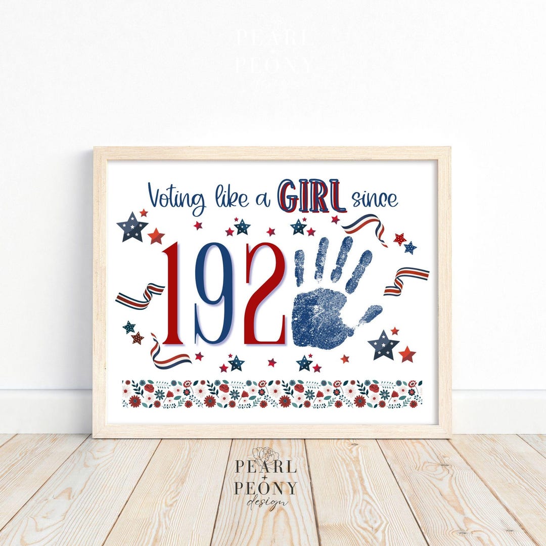 PRINTABLE Election Day Handprint Art Craft for Kids, Toddler Preschool ...