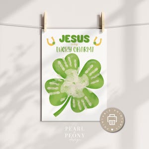 PRINTABLE Christian St Patricks Day Handprint Art Craft for Kids ...