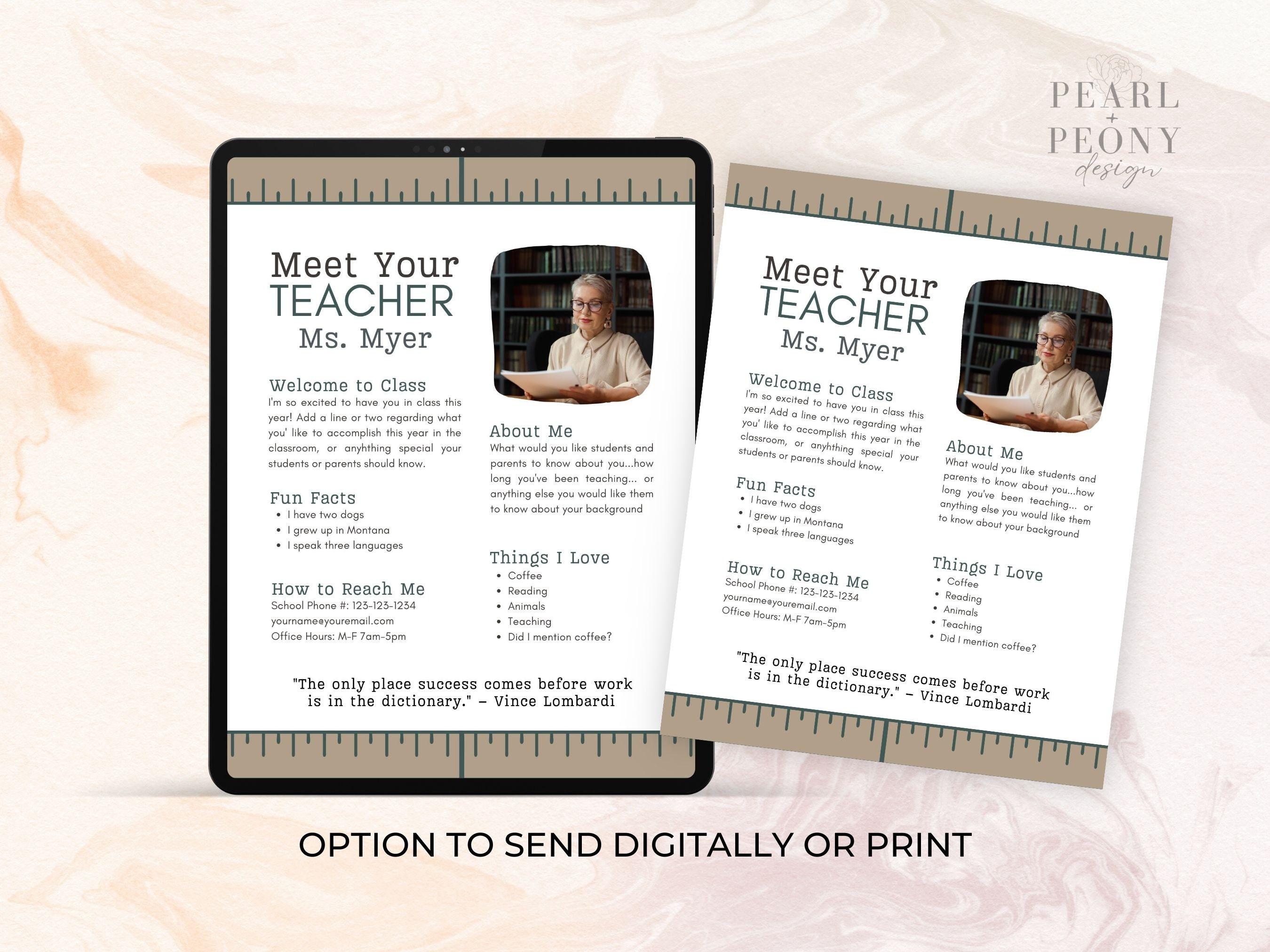EDITABLE Meet the Teacher Template Back to School Flyer - Etsy