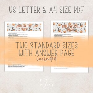 PRINTABLE Halloween Trivia Game for Adults, Fun Office Holiday Party ...