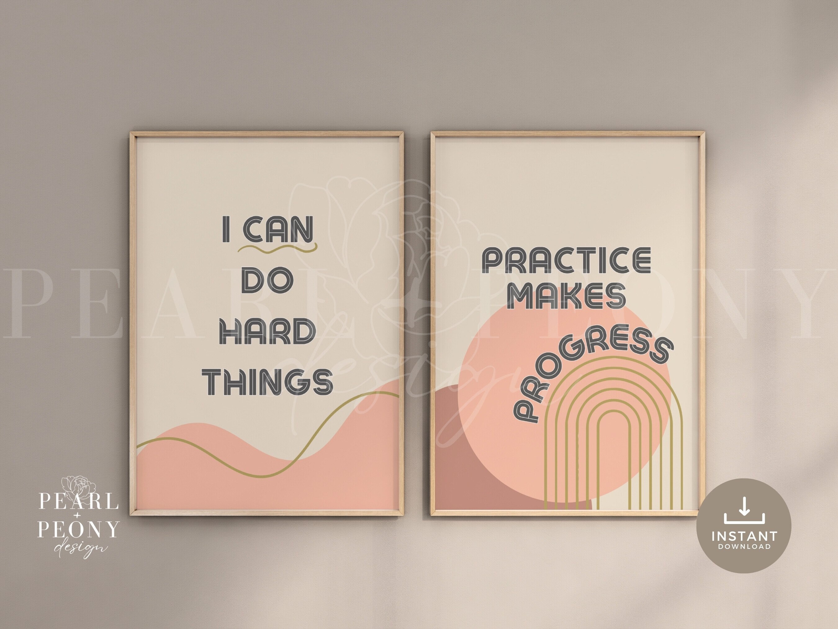 PRINTABLE Growth Mindset Poster Bundle Boho Classroom Decor - Etsy