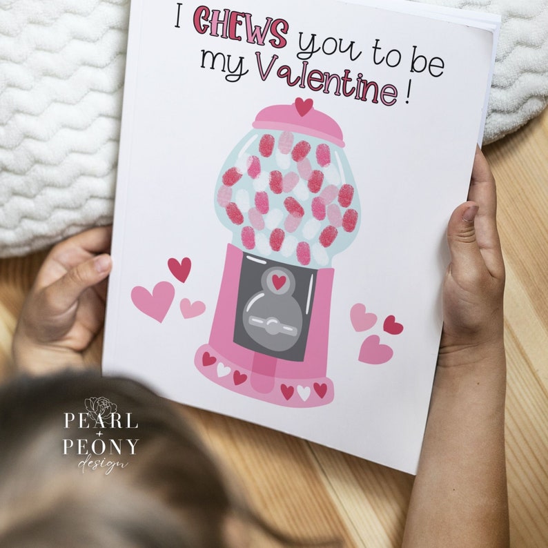 PRINTABLE Valentines Day Handprint Art Craft for Kids, Keepsake Art ...