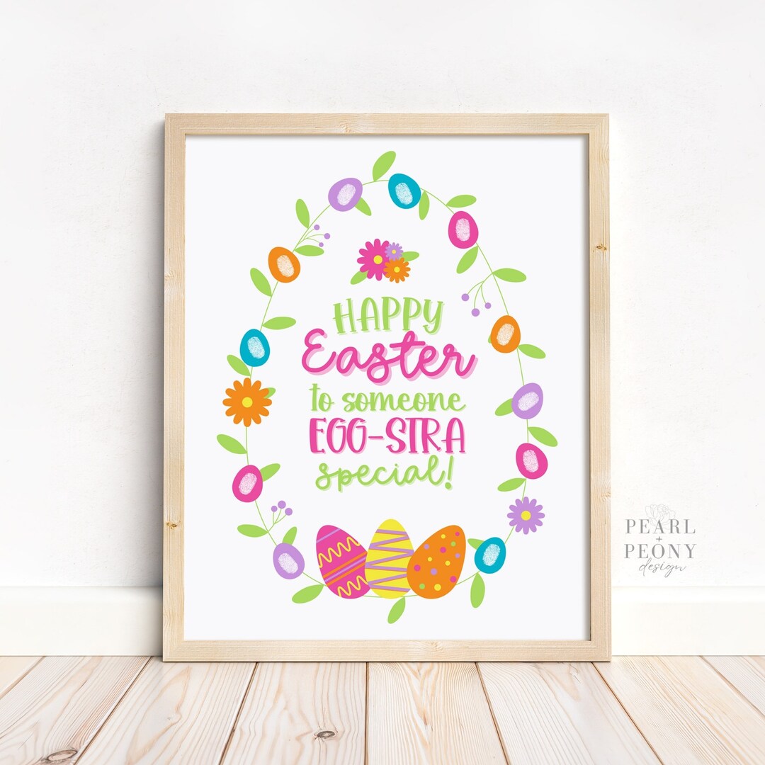 PRINTABLE Easter Handprint Art Craft for Kids, Wreath Keepsake Art ...