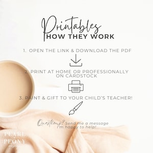 PRINTABLE Teacher Appreciation Handprint Art Craft, Keepsake Art ...