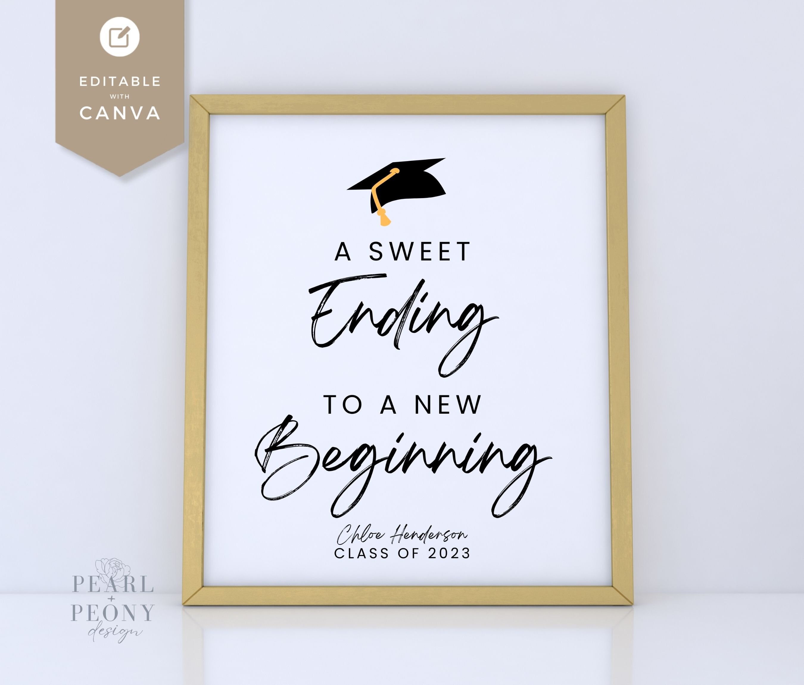 Graduation Dessert Table Sign Printable Graduation Treat Table Sign ...