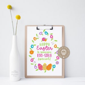 PRINTABLE Easter Handprint Art Craft for Kids, Wreath Keepsake Art ...